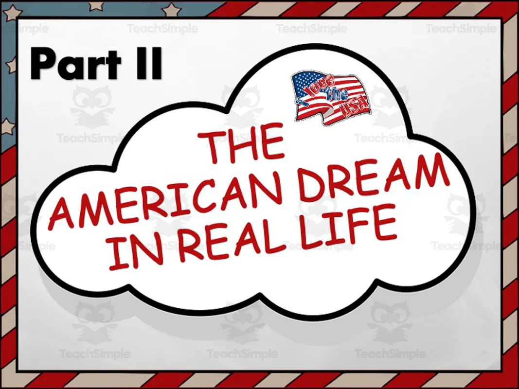 The American Dream Project by Teach Simple