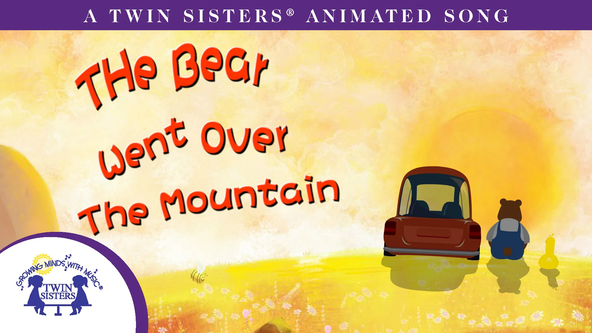 The Bear Went Over The Mountain Animated Song by Teach Simple