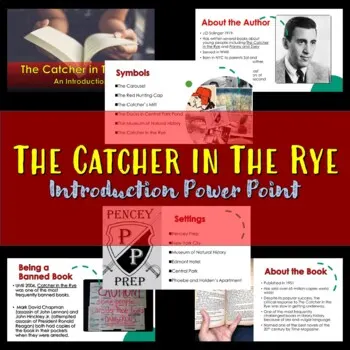 The Catcher In the Rye Introduction Power Point by Teach Simple