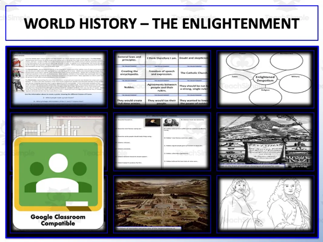 The Enlightenment World History Unit by Teach Simple