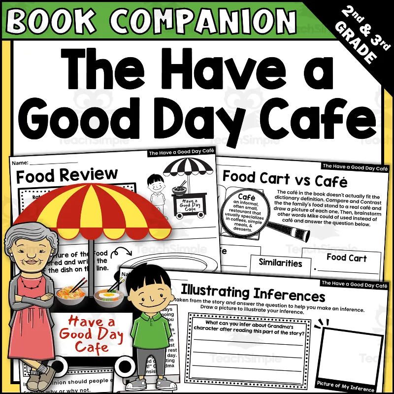 The Have a Good Day Cafe Read Aloud Book Companion Activities for IRA ...