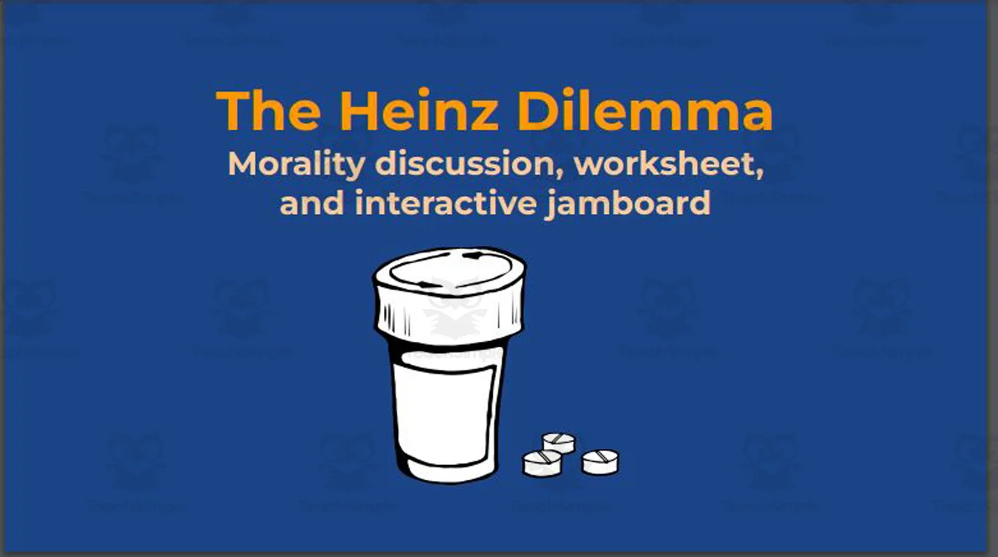 The Heinz Dilemma (Class Slides, Interactive Jamboard, Worksheet) by ...