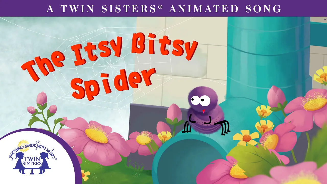 The Itsy Bitsy Spider Animated Song by Teach Simple