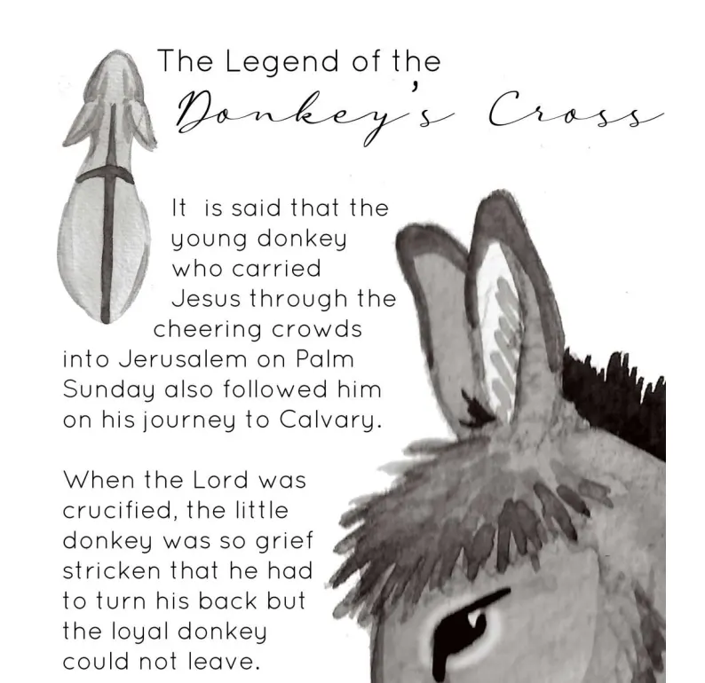 The Legend of the Donkey's Cross Poster by Teach Simple