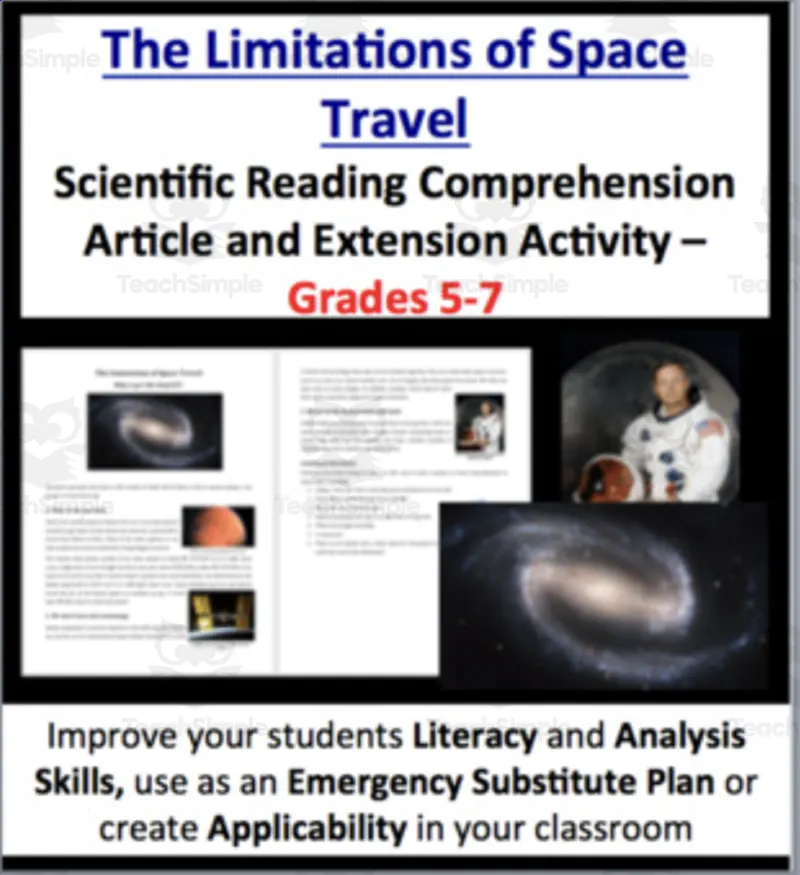 The Limitations of Space Travel - Digital Science Reading Article ...