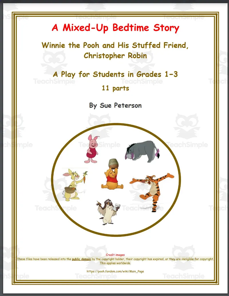 Theater - “A Mixed-Up Bedtime Story – Winnie the Pooh” by Teach Simple