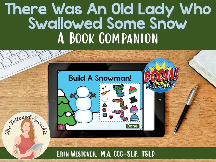 There Was An Old Lady Who Swallowed Some Snow Book Companion - BOOM ...