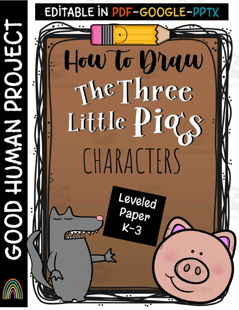 Three Little Pigs | Drawing Characters Activity by Teach Simple