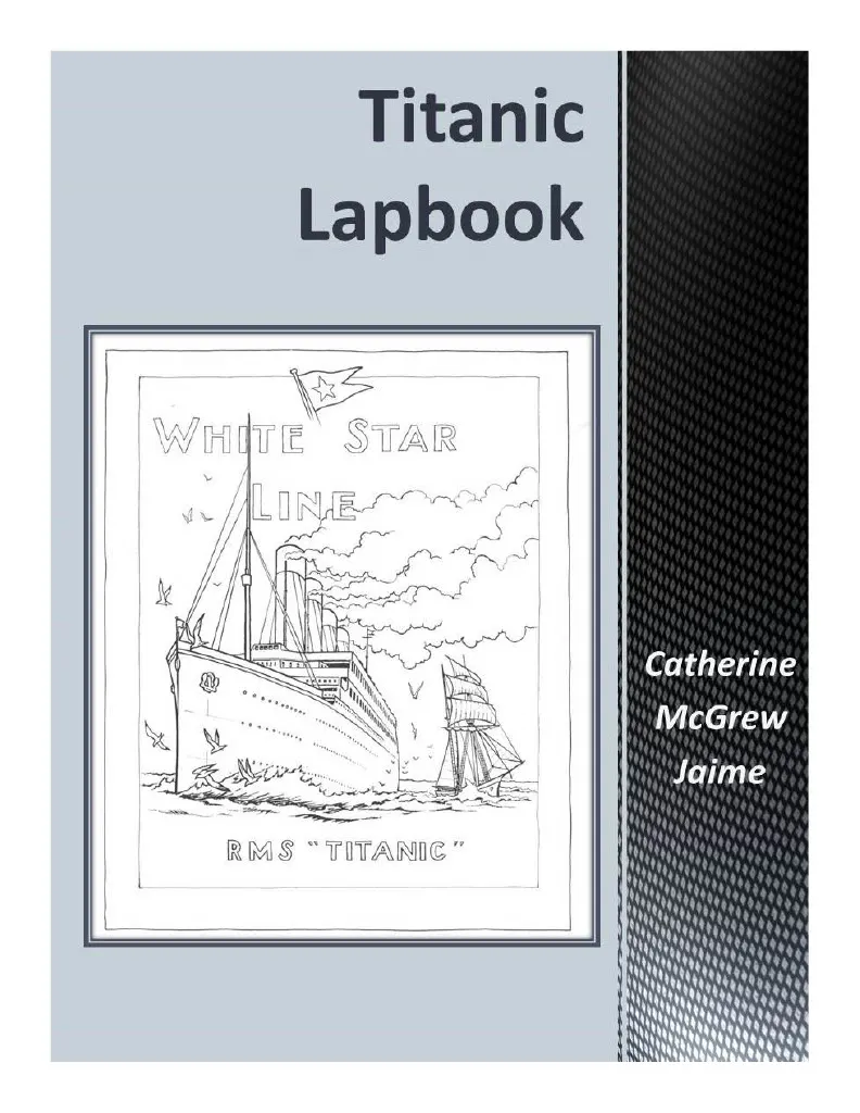 Titanic - Lapbook by Teach Simple