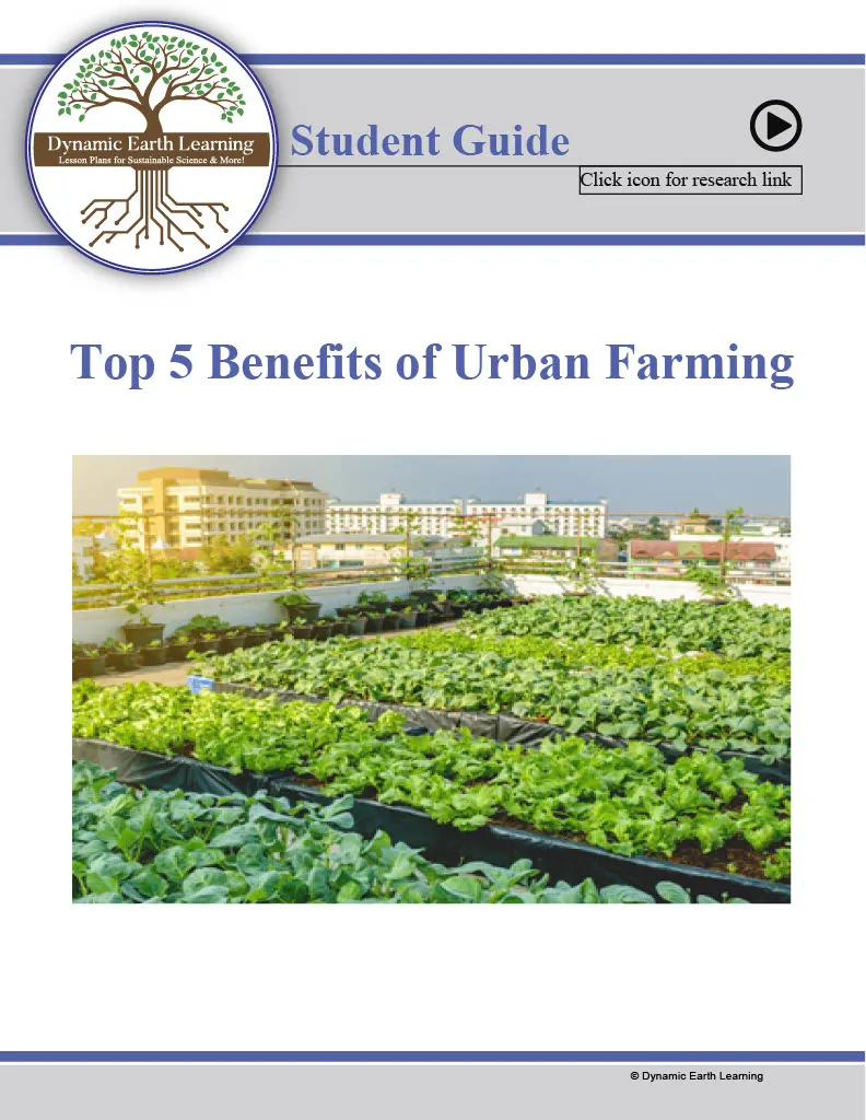 Top 5 Benefits of Urban Farming Homework - For Google Classroom by ...
