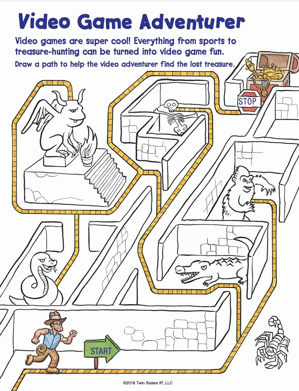 Treasure Hunt Mazes: Volume 1 Activity Book by Teach Simple