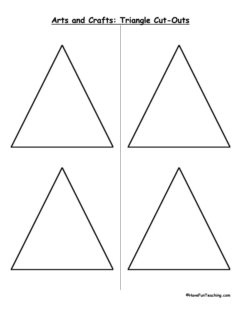 Triangle Cut Outs by Teach Simple