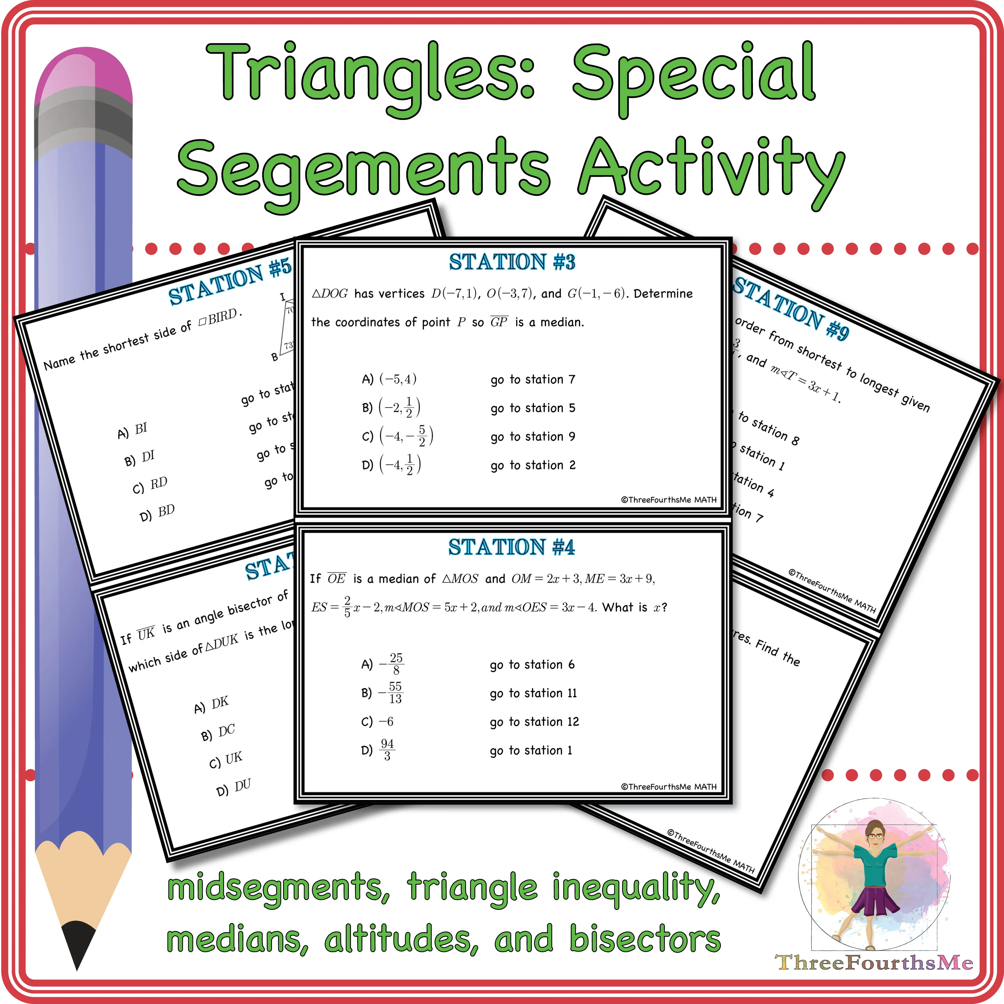 Triangles: Special Segments Activity by Teach Simple