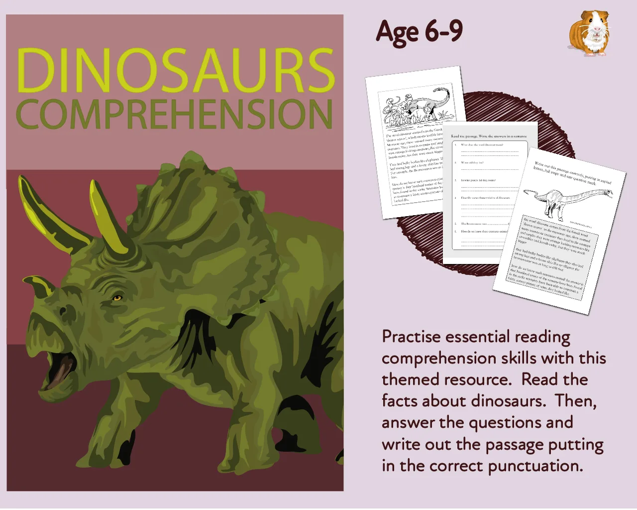 Dinosaurs: Practise Close Reading Comprehension Skills (6-9 years) by ...