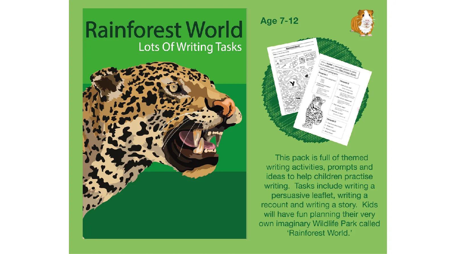 Lots Of Writing Tasks About A Wildlife Park Called Rainforest World (7 ...