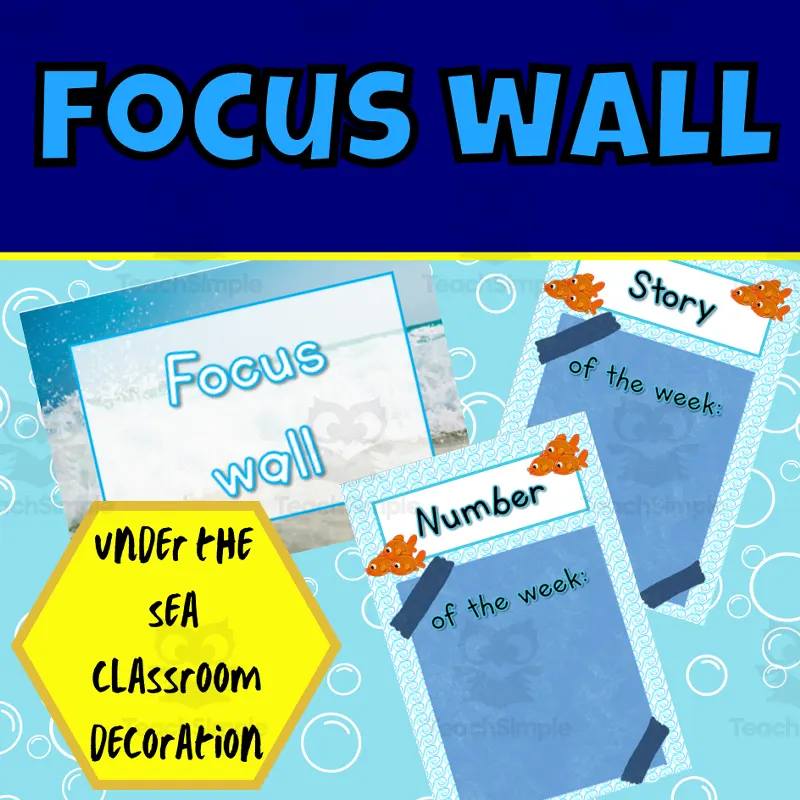 Under the sea focus wall wave edition by Teach Simple