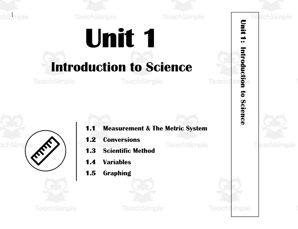 Unit 1 - Binder Divider, Study Guide, Test, and Recovery Quiz by Teach ...