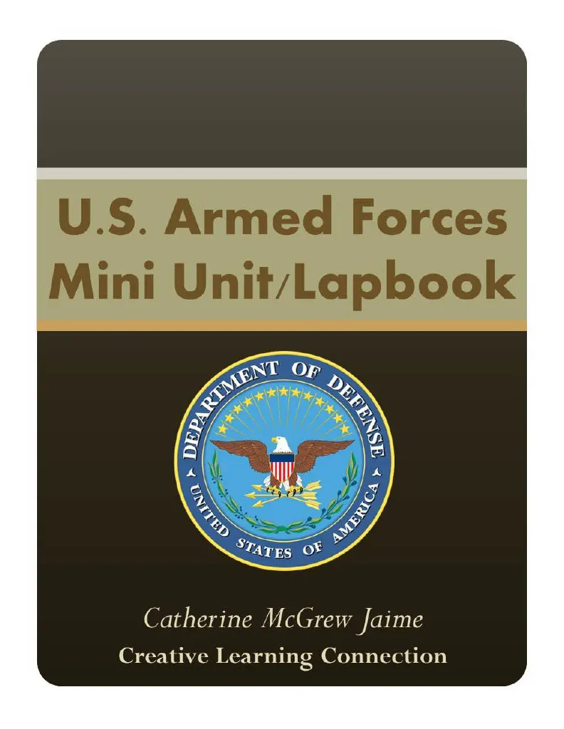 U.S. Armed Forces - Mini Unit & Lapbook by Teach Simple