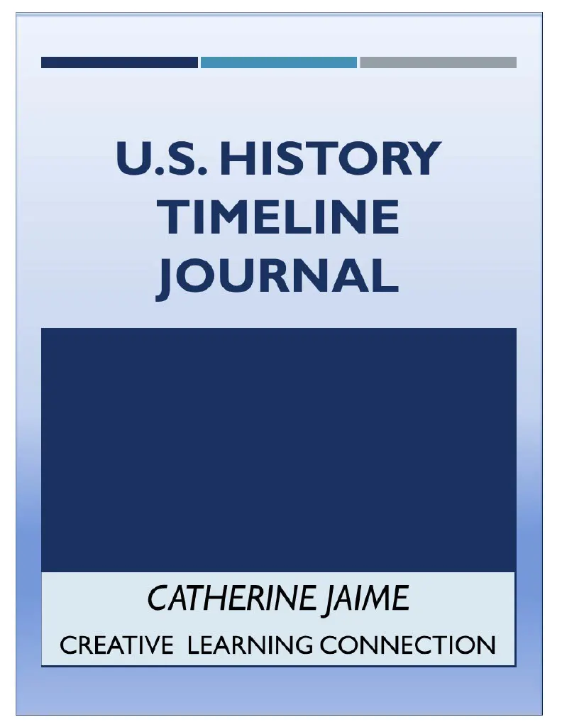 U.S. History Timeline Journal by Teach Simple