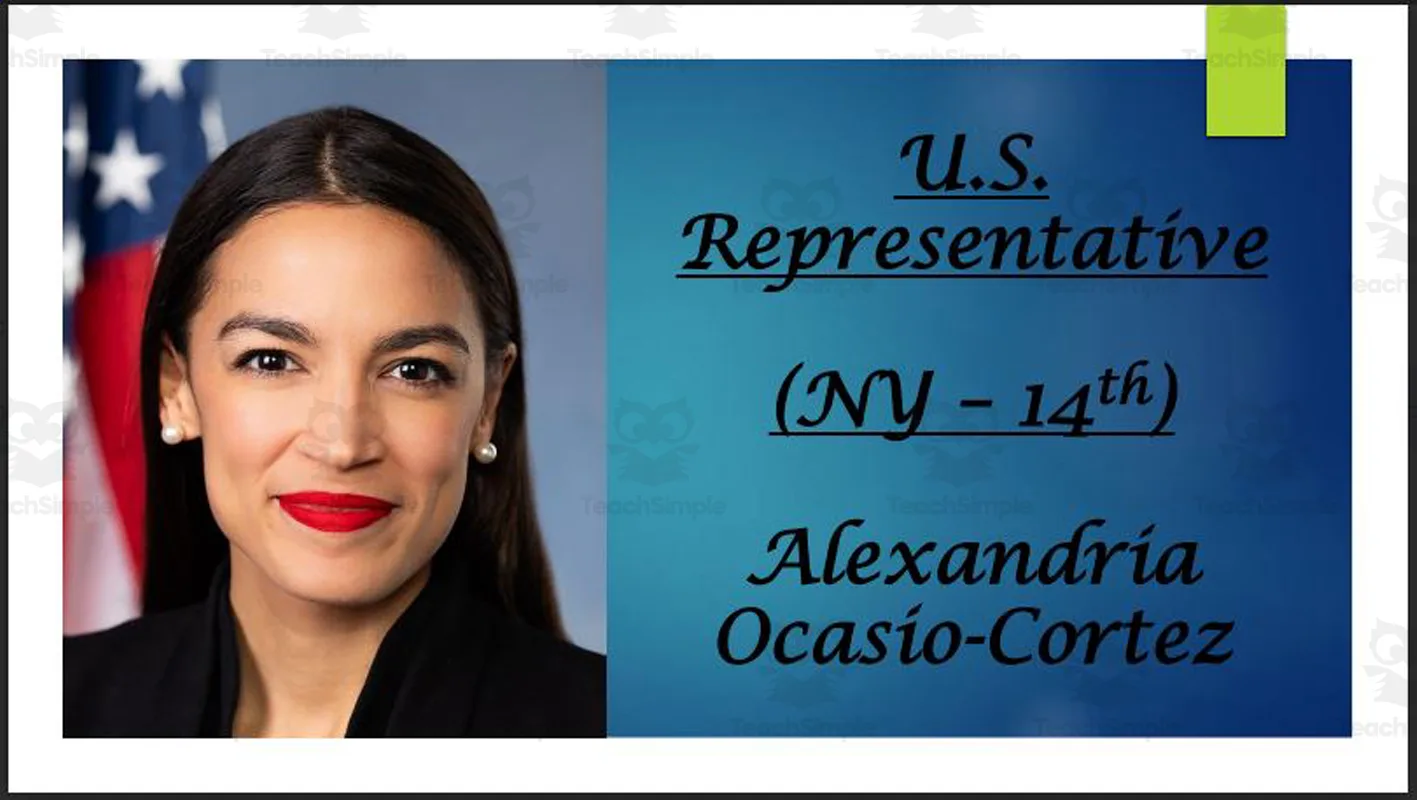 U.S. Representative Alexandria Ocasio-Cortez (NY - 14th) BIO PPT by ...