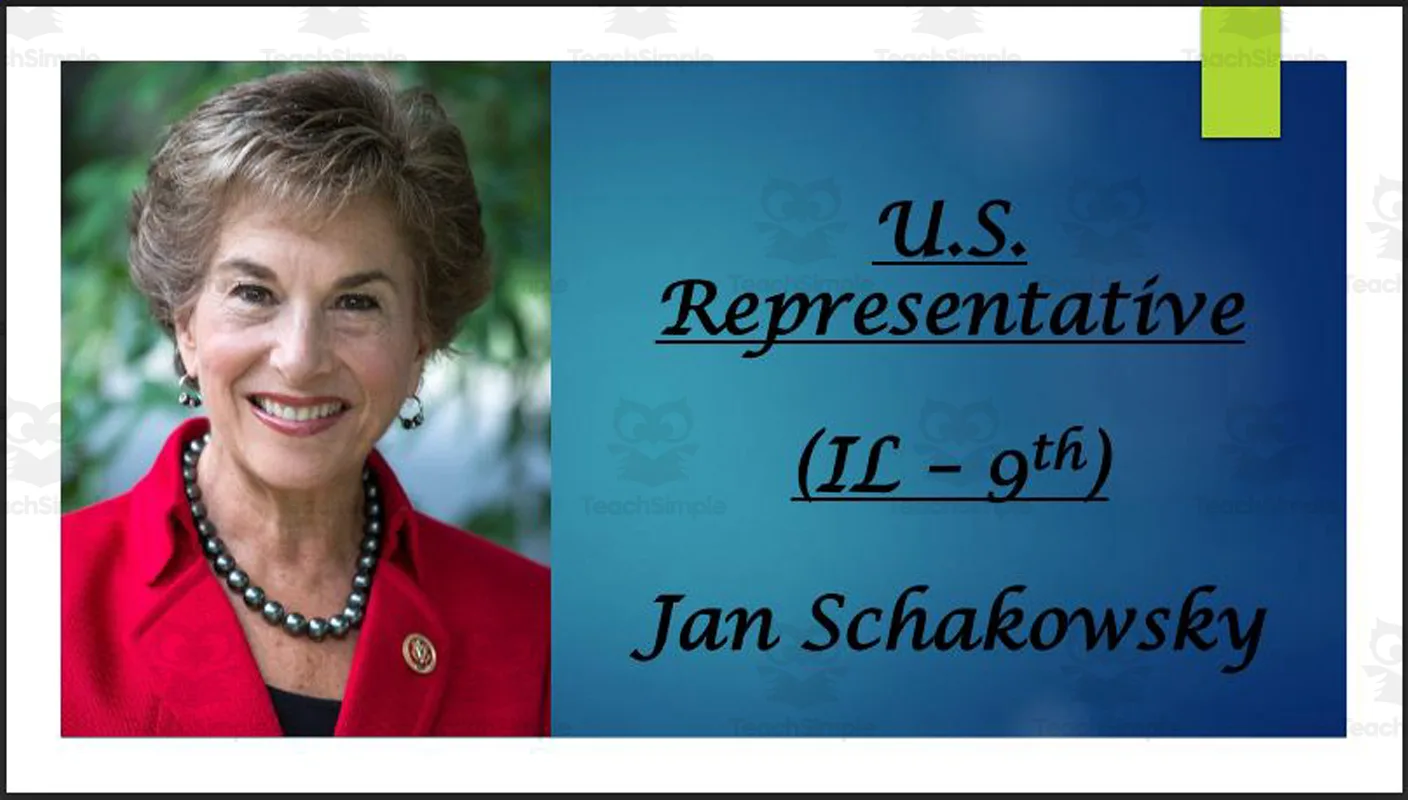 U.S. Representative Jan Schakowsky (IL - 9th) BIO PPT by Teach Simple