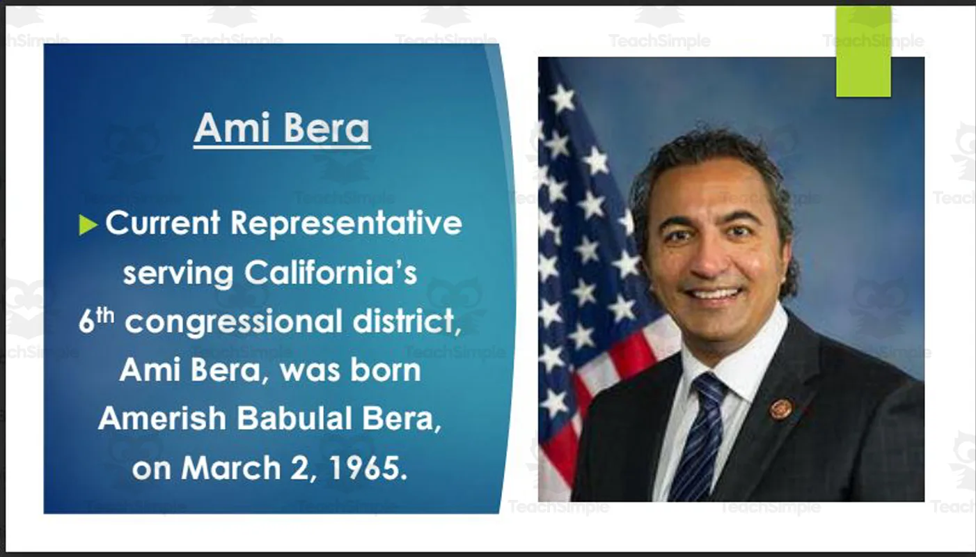 U.S. Representatives from California - Districts #1-10 (BIO PPT Bundle ...