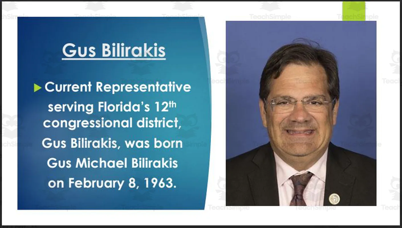 U.S. Representatives from Florida - Districts #11-20 (BIO PPT Bundle ...