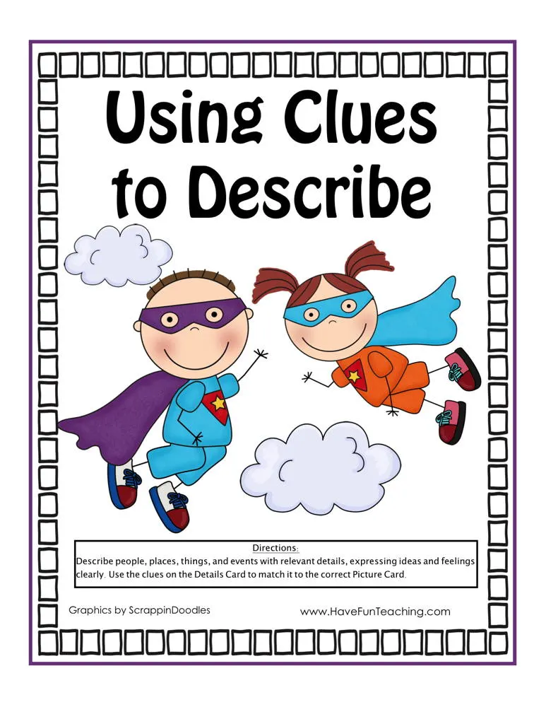 Using Clues to Describe Activity by Teach Simple