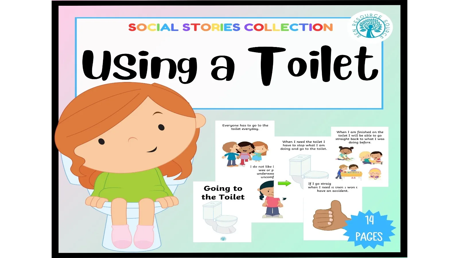 Using the Toilet Social Story by Teach Simple