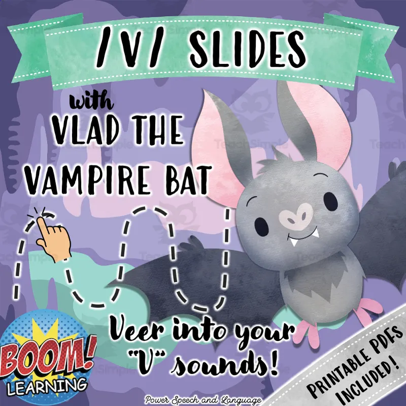 V Articulation, Stopping, Fricatives, Boom Cards Speech Therapy ...