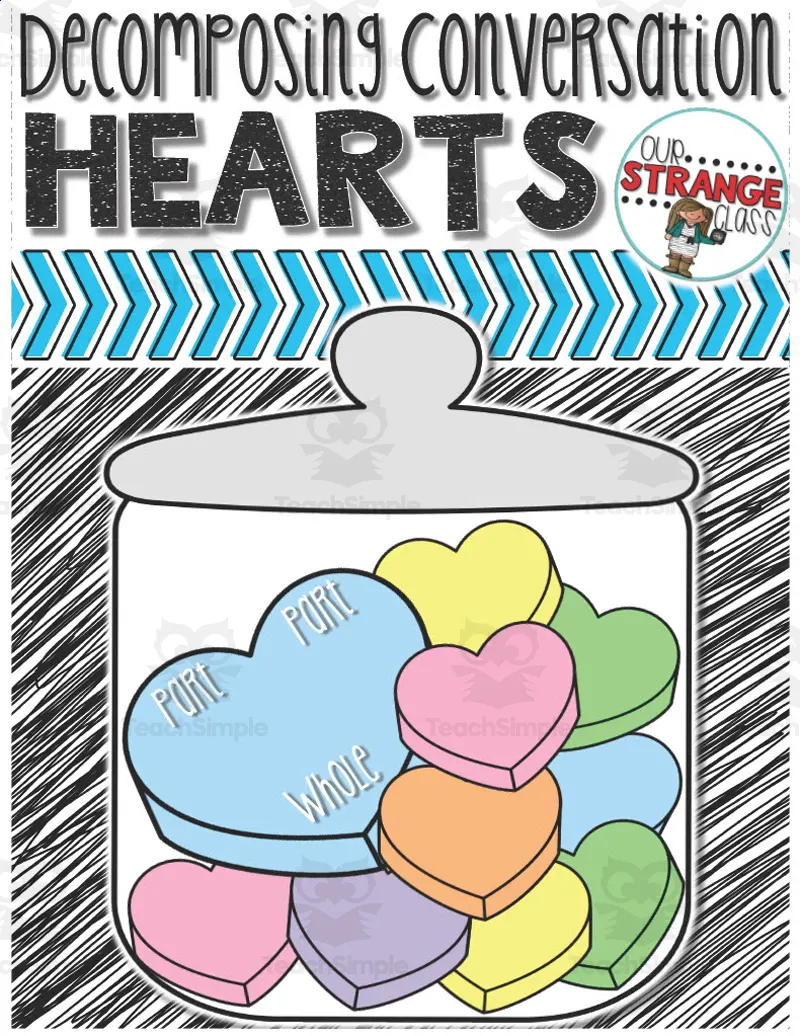 Valentine Number Bond Hearts by Teach Simple
