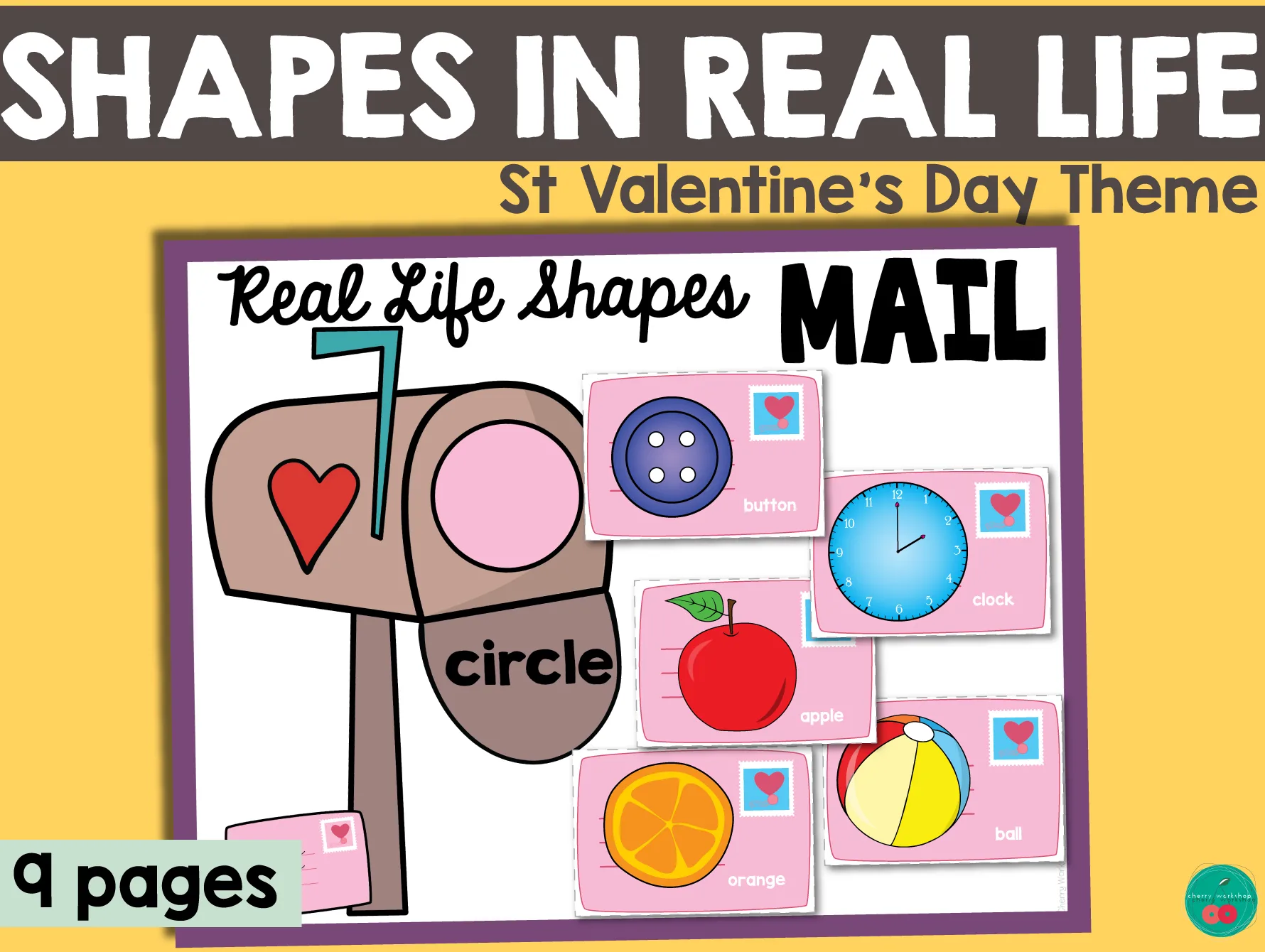 Valentine's Day Shapes by Teach Simple
