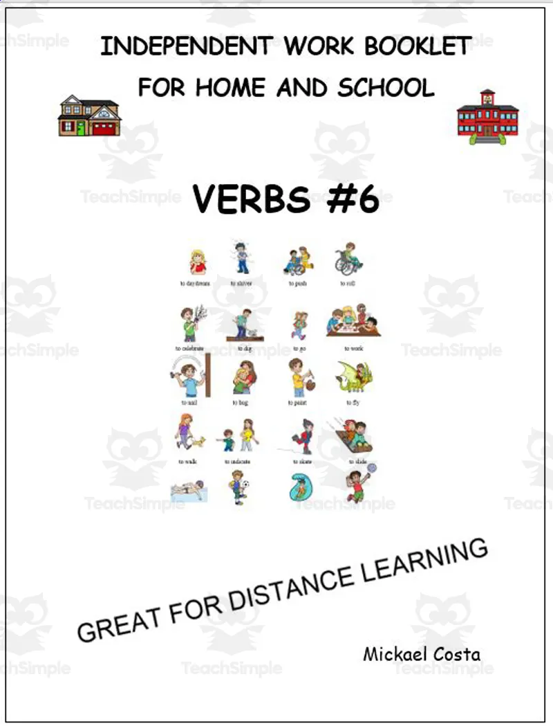 Verbs #6 by Teach Simple