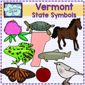 Vermont State Symbols Clip Art by Teach Simple