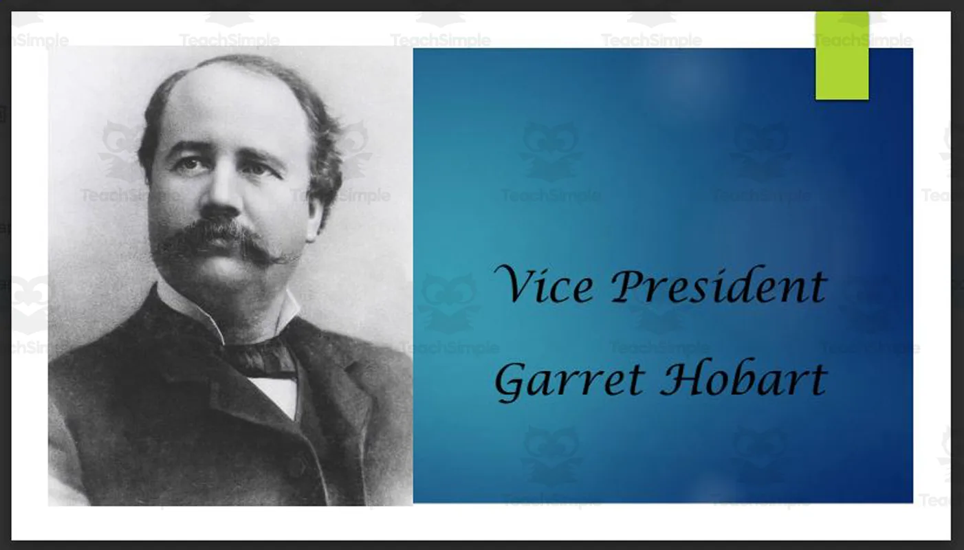 Vice President Garret Hobart Biography PowerPoint by Teach Simple