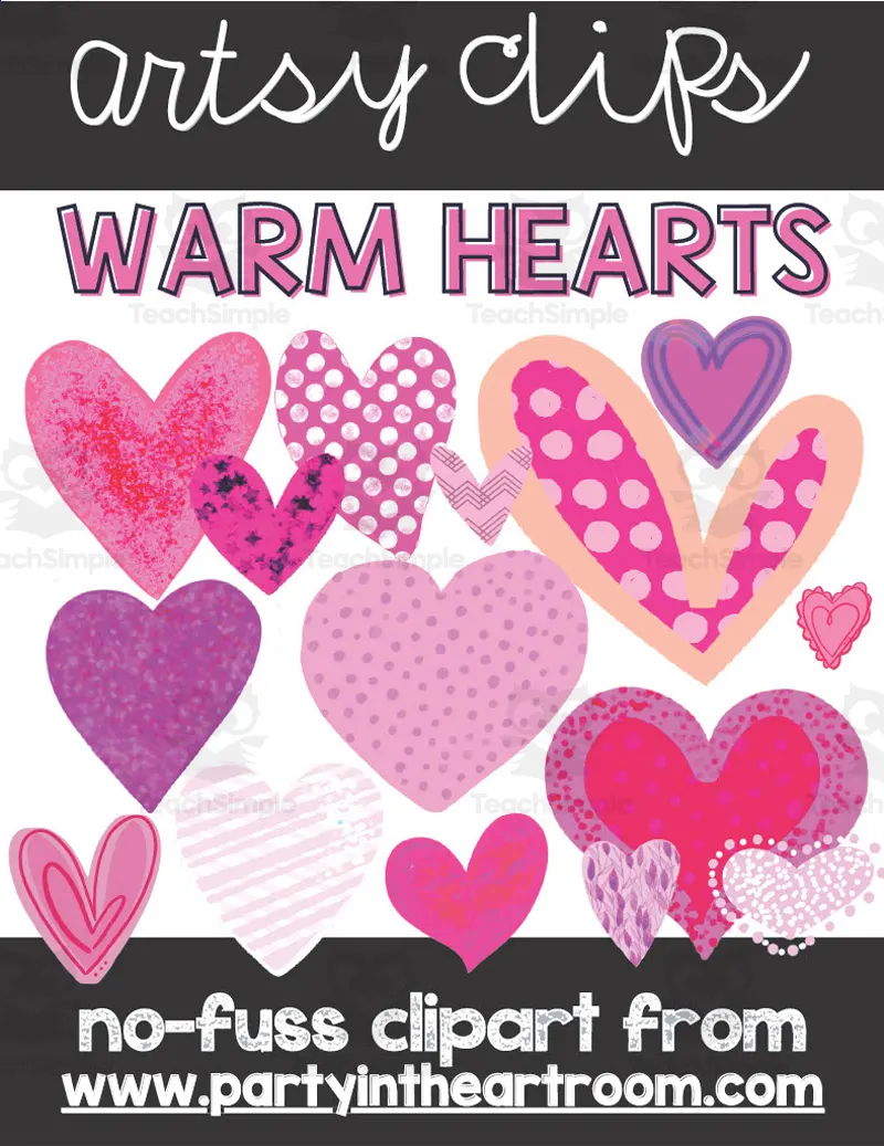 Warm Hearts Clipart by Teach Simple