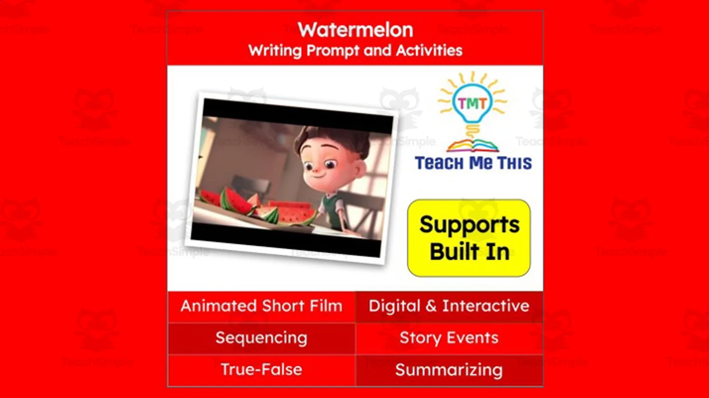 Watermelon Animated Writing Activity | Short Film by Teach Simple