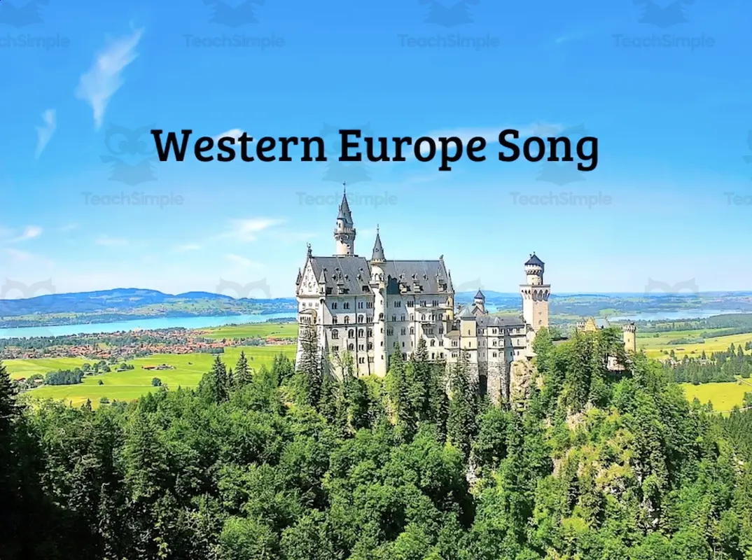 Western Europe Song and Map by Teach Simple