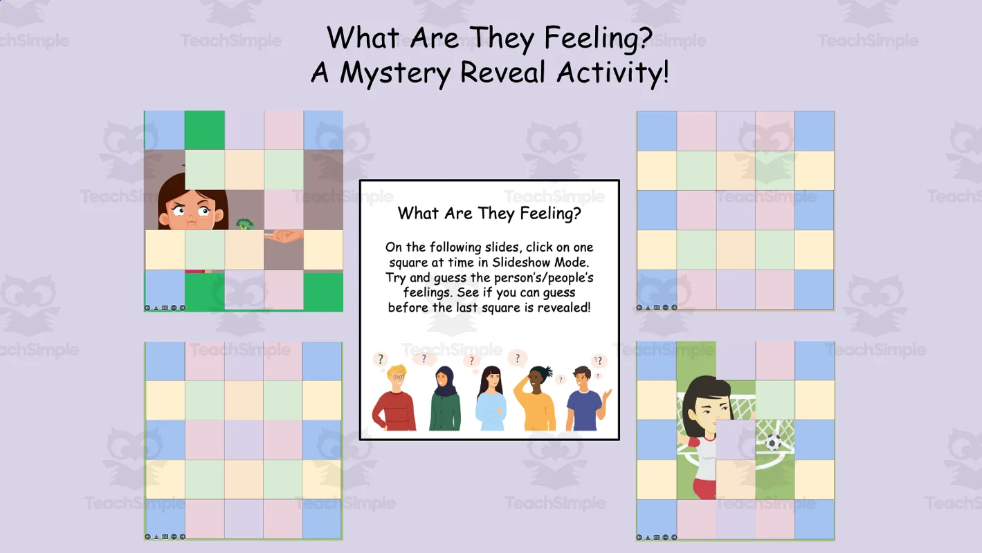 What Are They Feeling? An SEL Mystery Reveal Activity! by Teach Simple