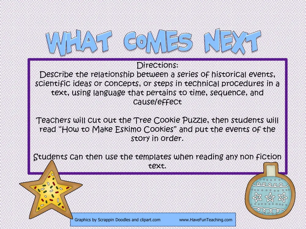 What Comes Next Sequencing Activity by Teach Simple