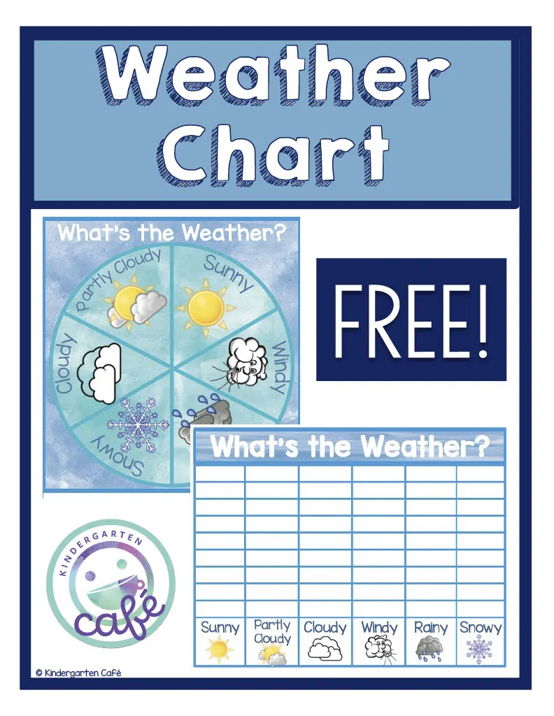 What's the Weather? Spinner and Chart by Teach Simple