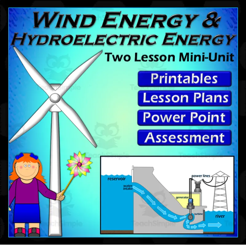 Wind and Hydroelectric Energy Mini Unit - Lesson Plans, Powerpoint ...