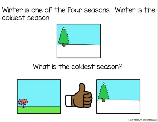 Winter Adapted Book Slide Deck for Special Ed by Teach Simple