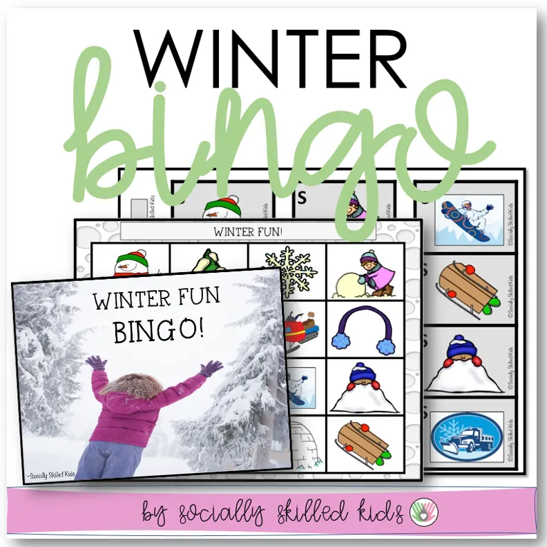 Winter Fun BINGO | Differentiated BINGO For K-5th by Teach Simple