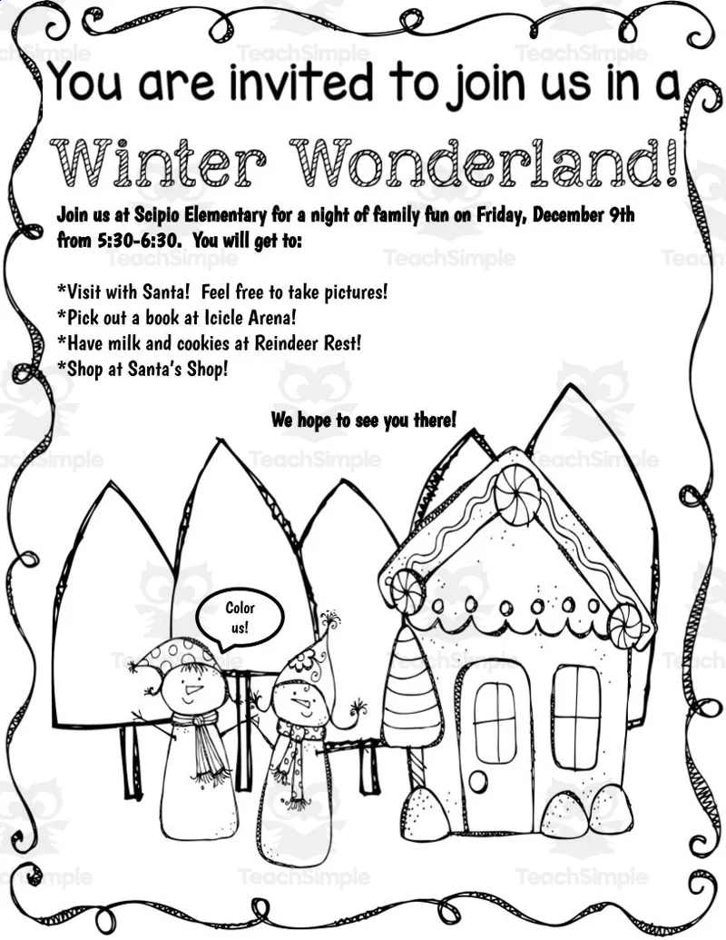 Winter Wonderland Invitation Set by Teach Simple