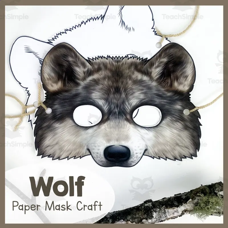 Wolf Paper Mask by Teach Simple