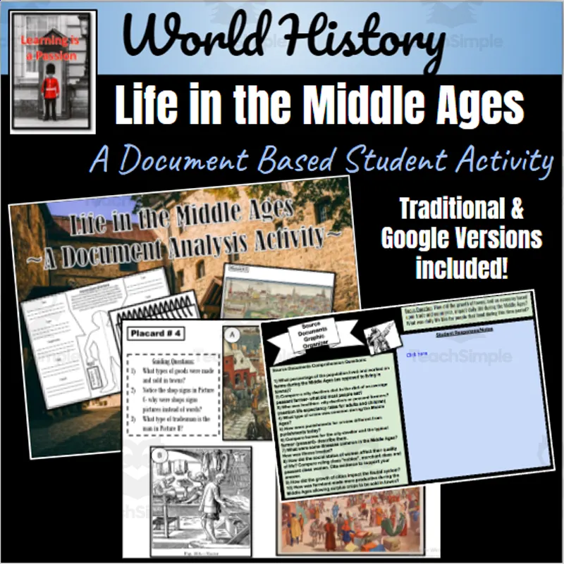World History: Life in the Middle Ages | Feudalism | Document Based ...
