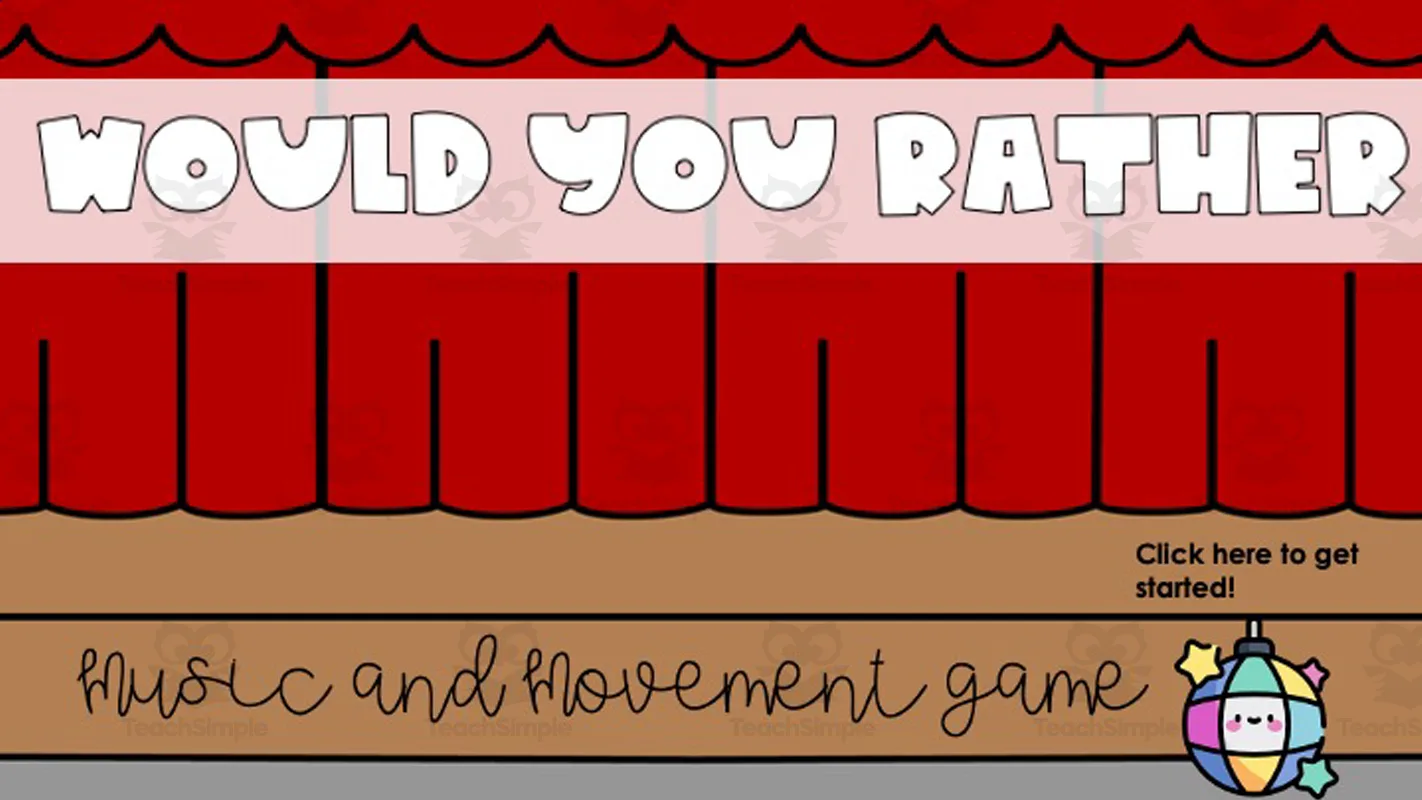 Would You Rather Music Game by Teach Simple