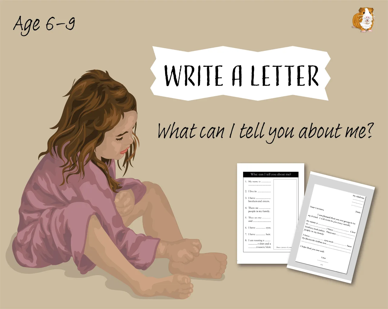 Write A Letter: What Can I Tell You About Me? (6-9 years) by Teach Simple