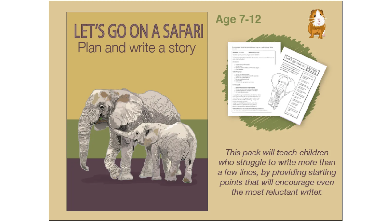 Write A Story Called 'Let's Go On Safari' (7-11 years) by Teach Simple
